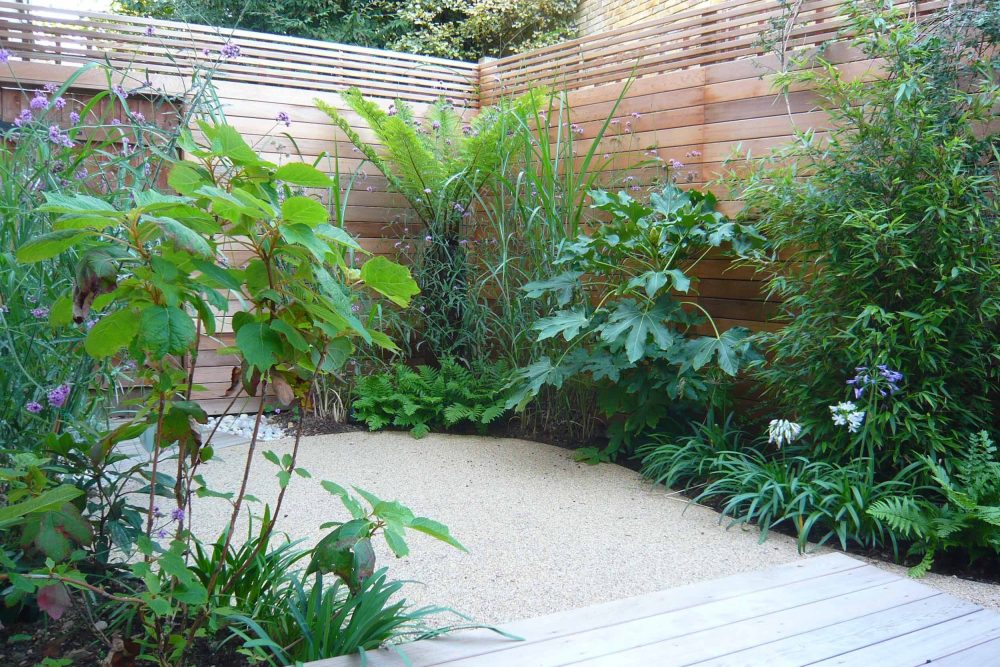 Islington Ground Floor Garden Cedar Slatted Design Landscaping