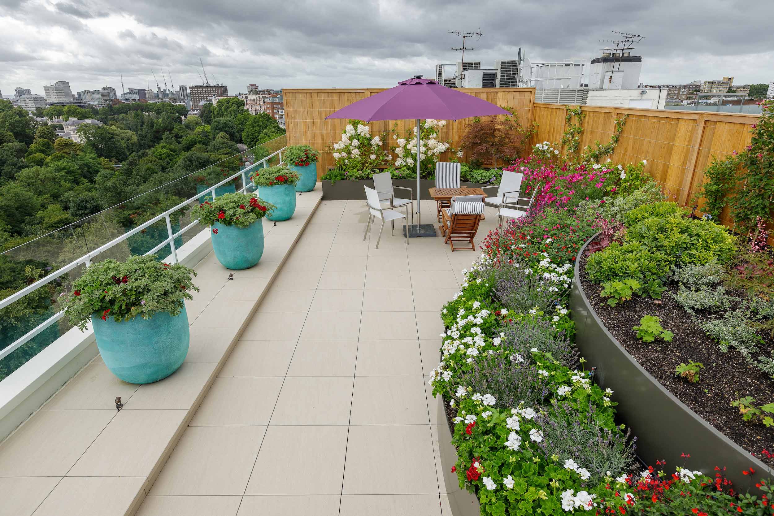 Roof Terrace Garden Imperial Court Regents Park London