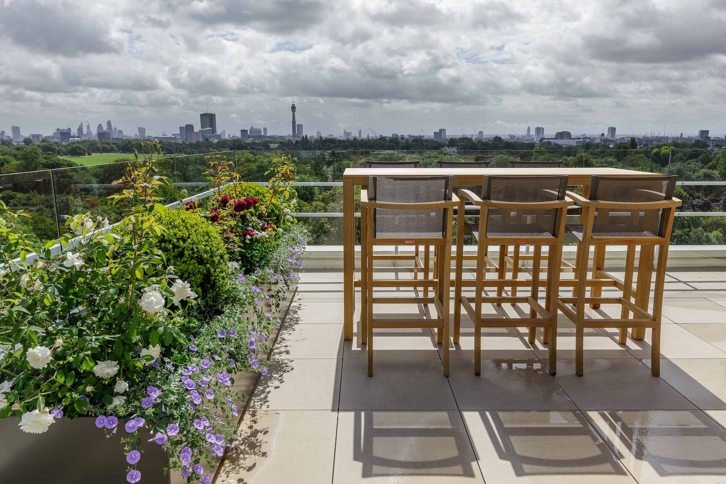 Roof Terrace Garden Imperial Court Regents Park London