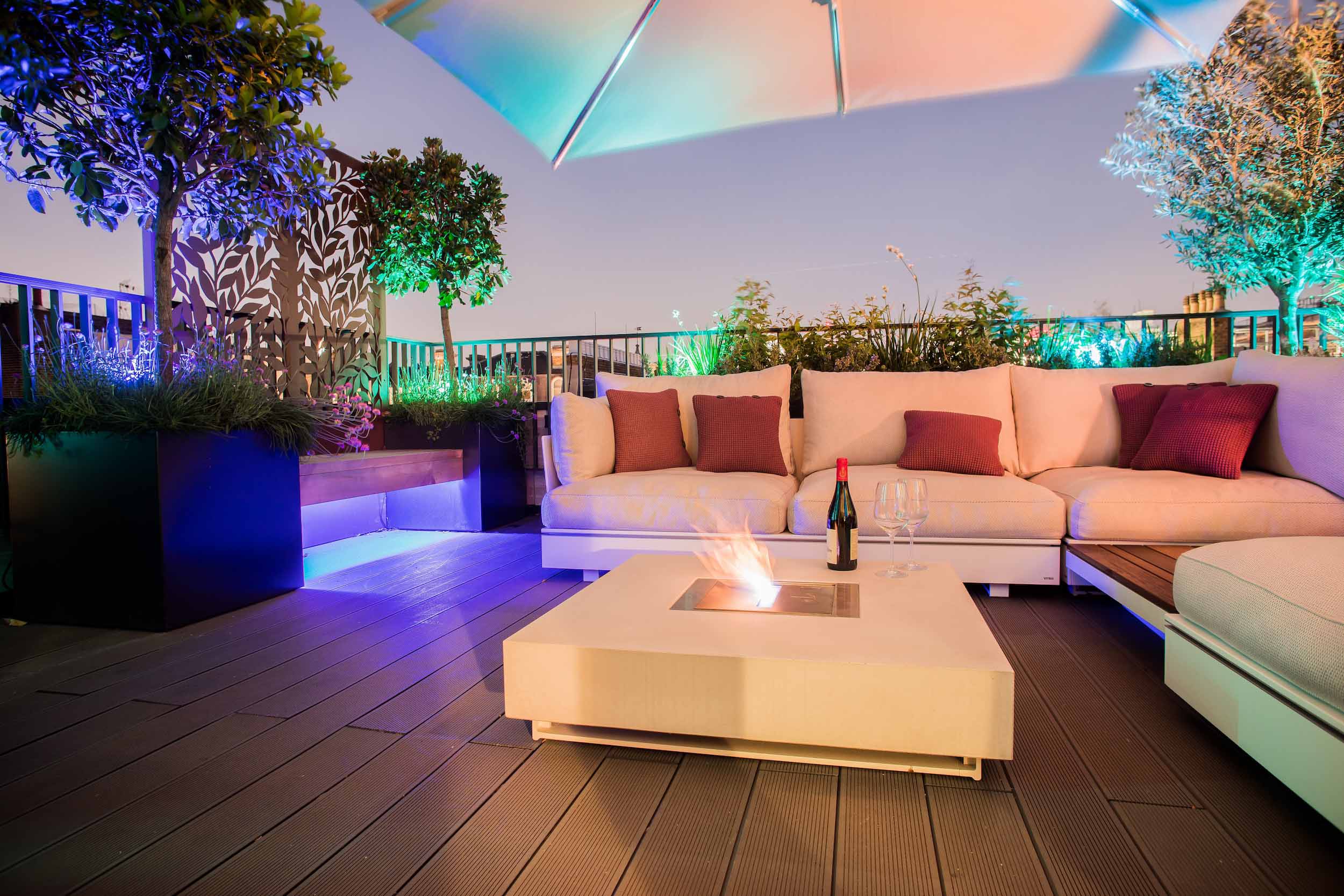 Luxurious Roof Terrace Design London Covent Garden Builders