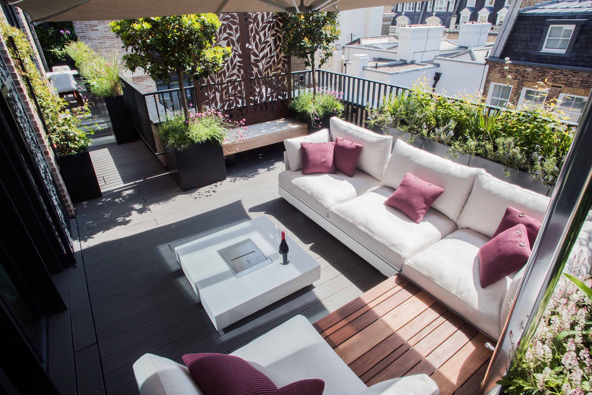 Luxurious Roof Terrace Design London Covent Garden Builders