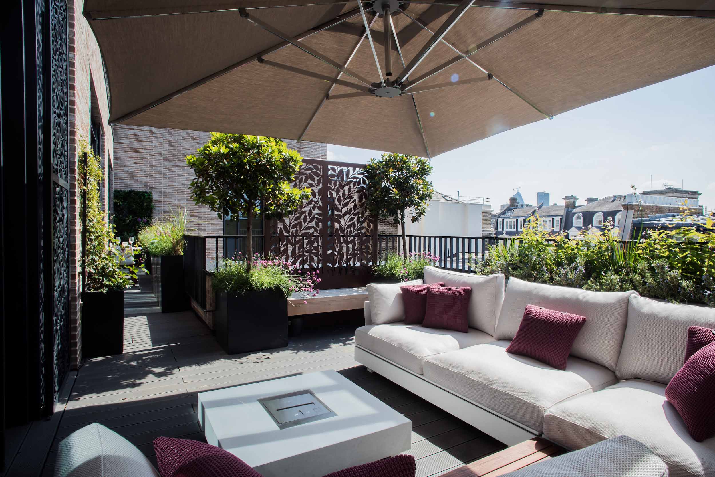 Luxurious Roof Terrace Design London Covent Garden Builders