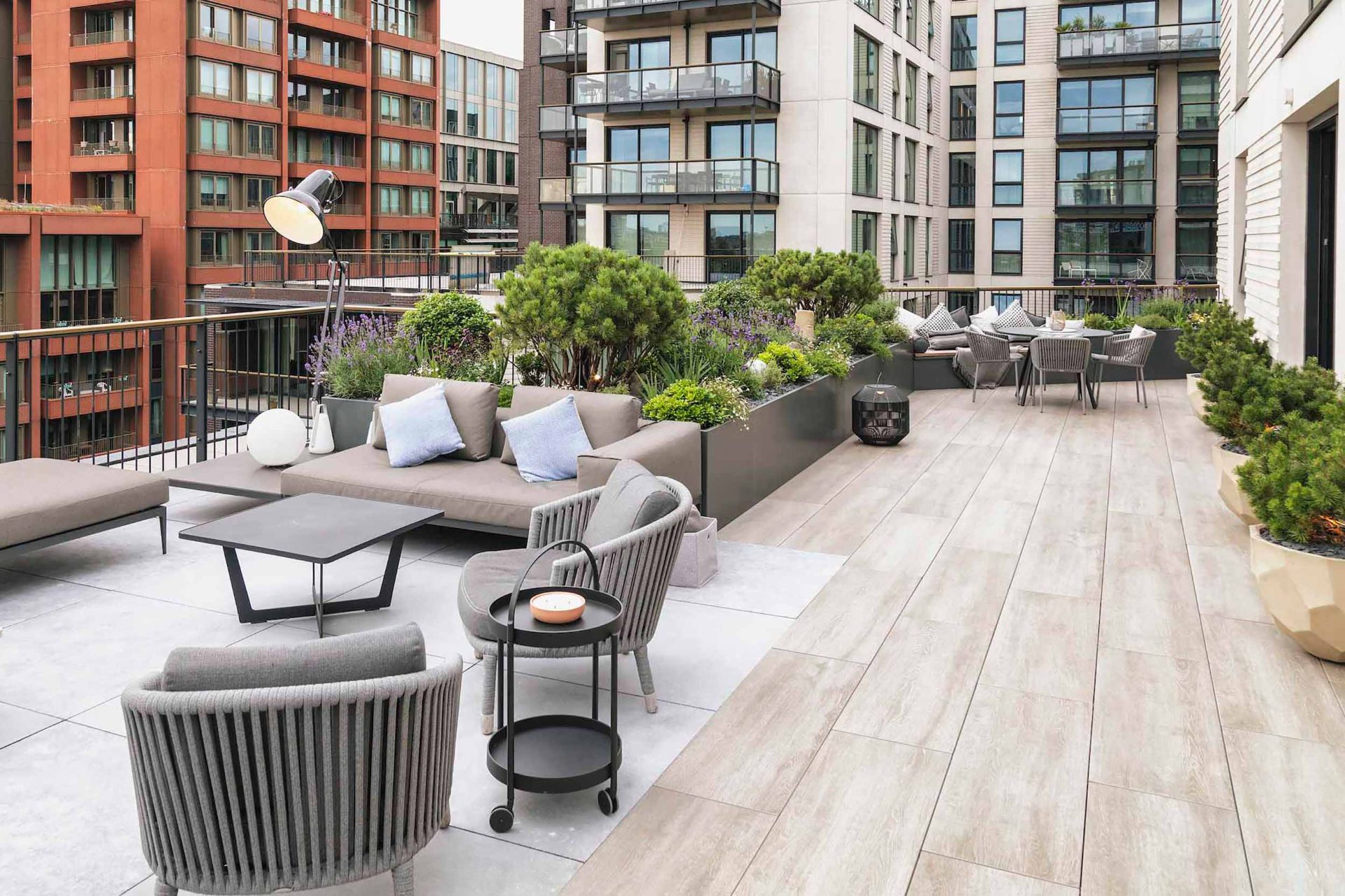 Roof Garden Terrace Designer Mayfair Emily Erlam Garden Builder