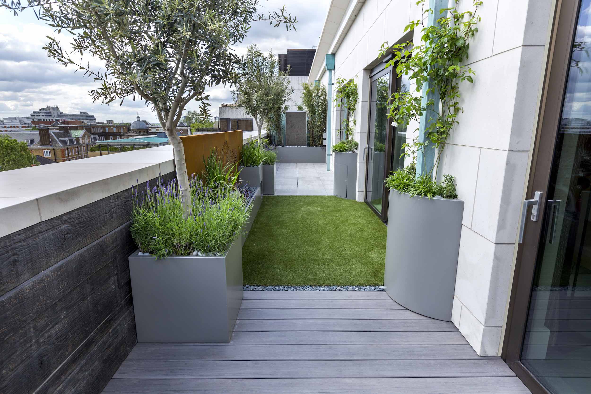 Roof Terrace Design St John's Wood London, By Garden Builders