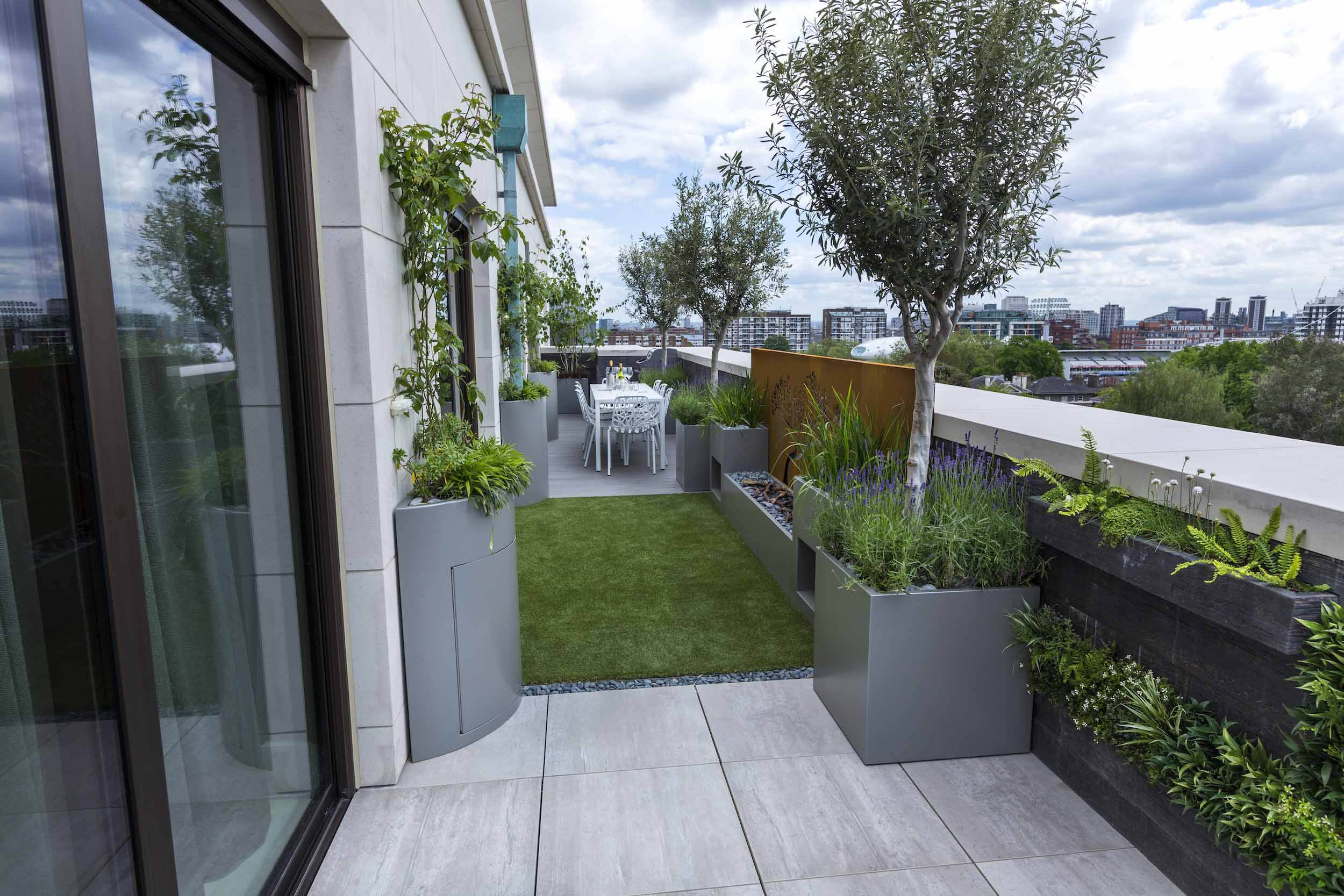 Roof Terrace Design St John's Wood London, By Garden Builders