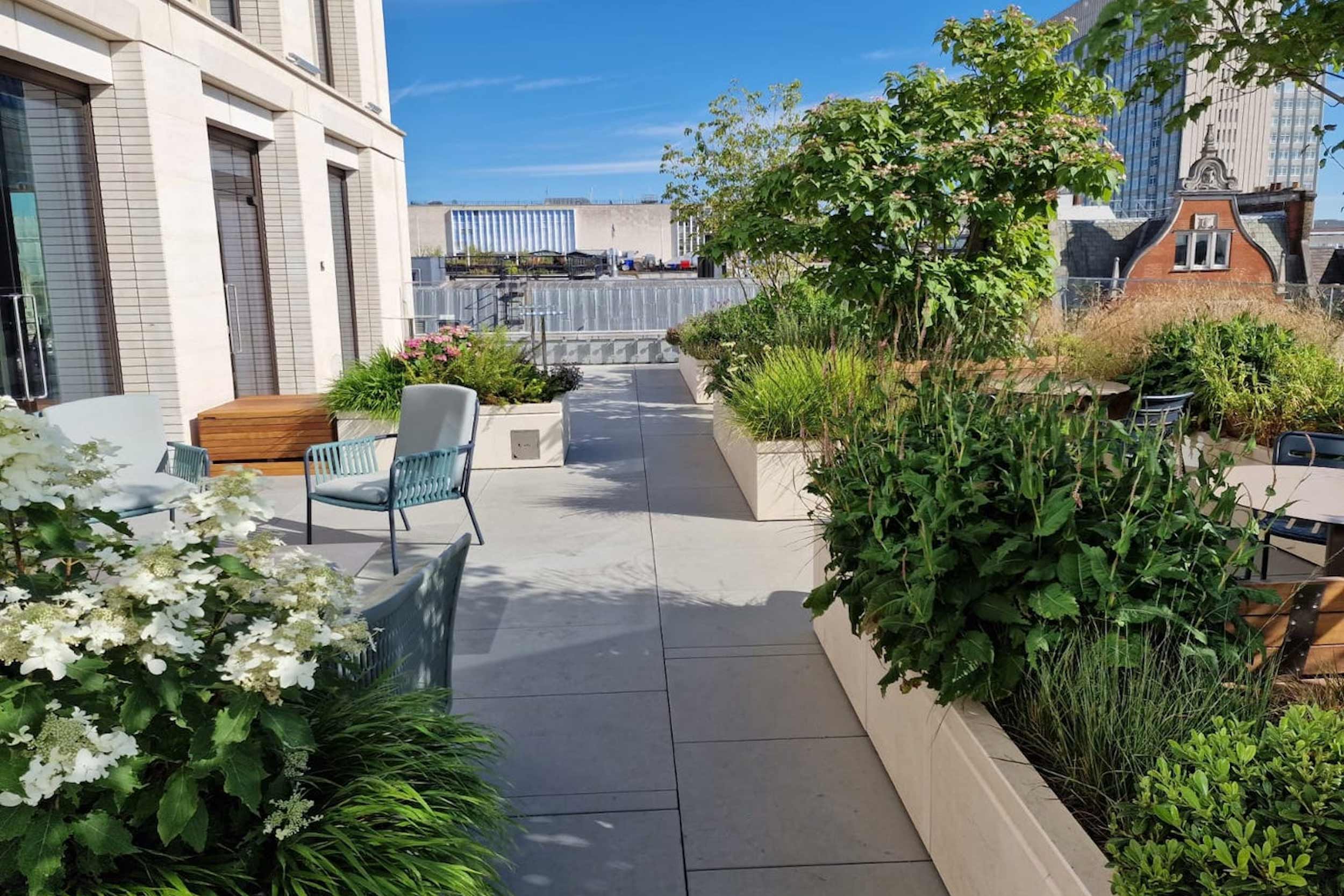 Commercial Roof Terrace Design Landscaping Contractor London