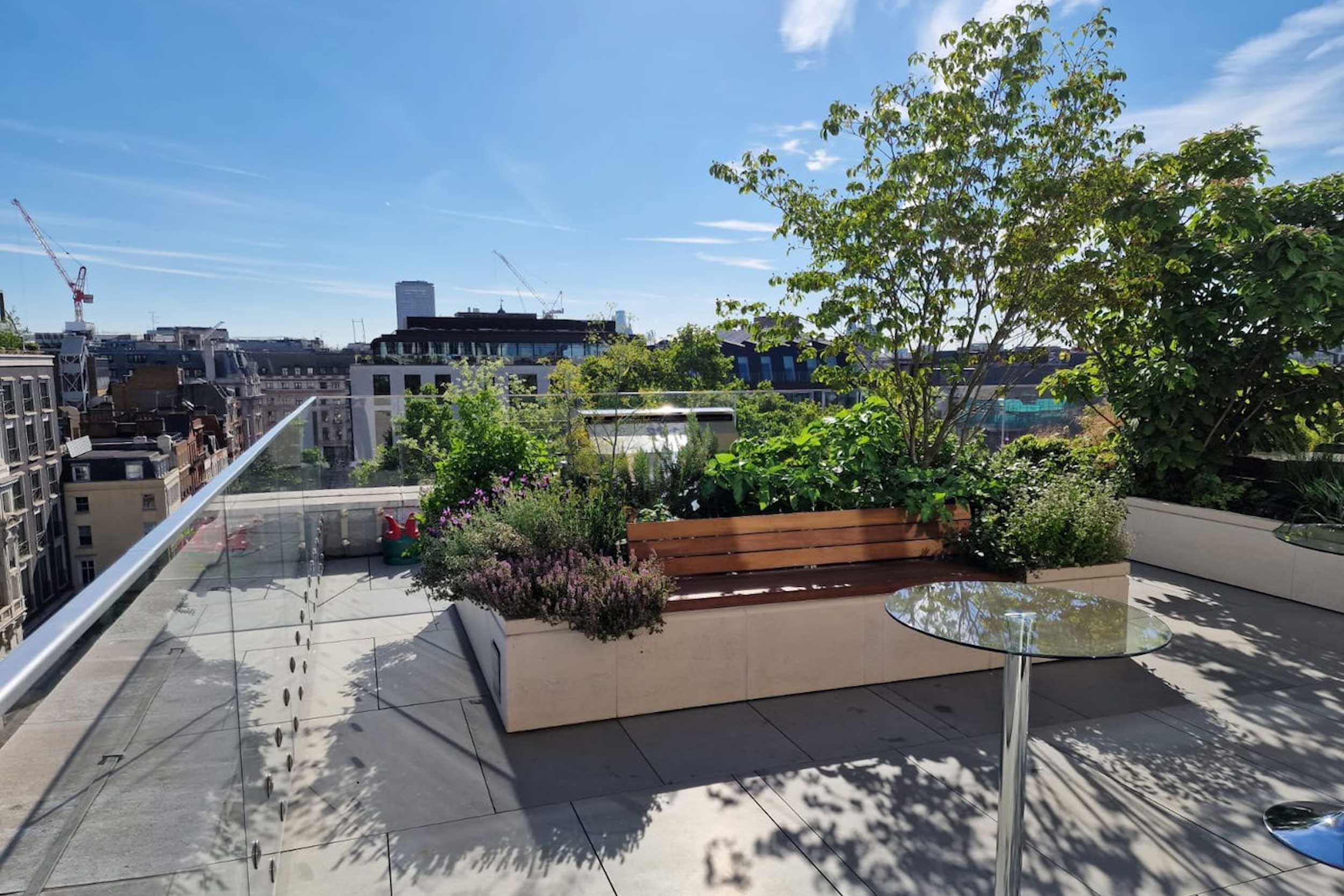 Commercial Roof Terrace Design Landscaping Contractor London
