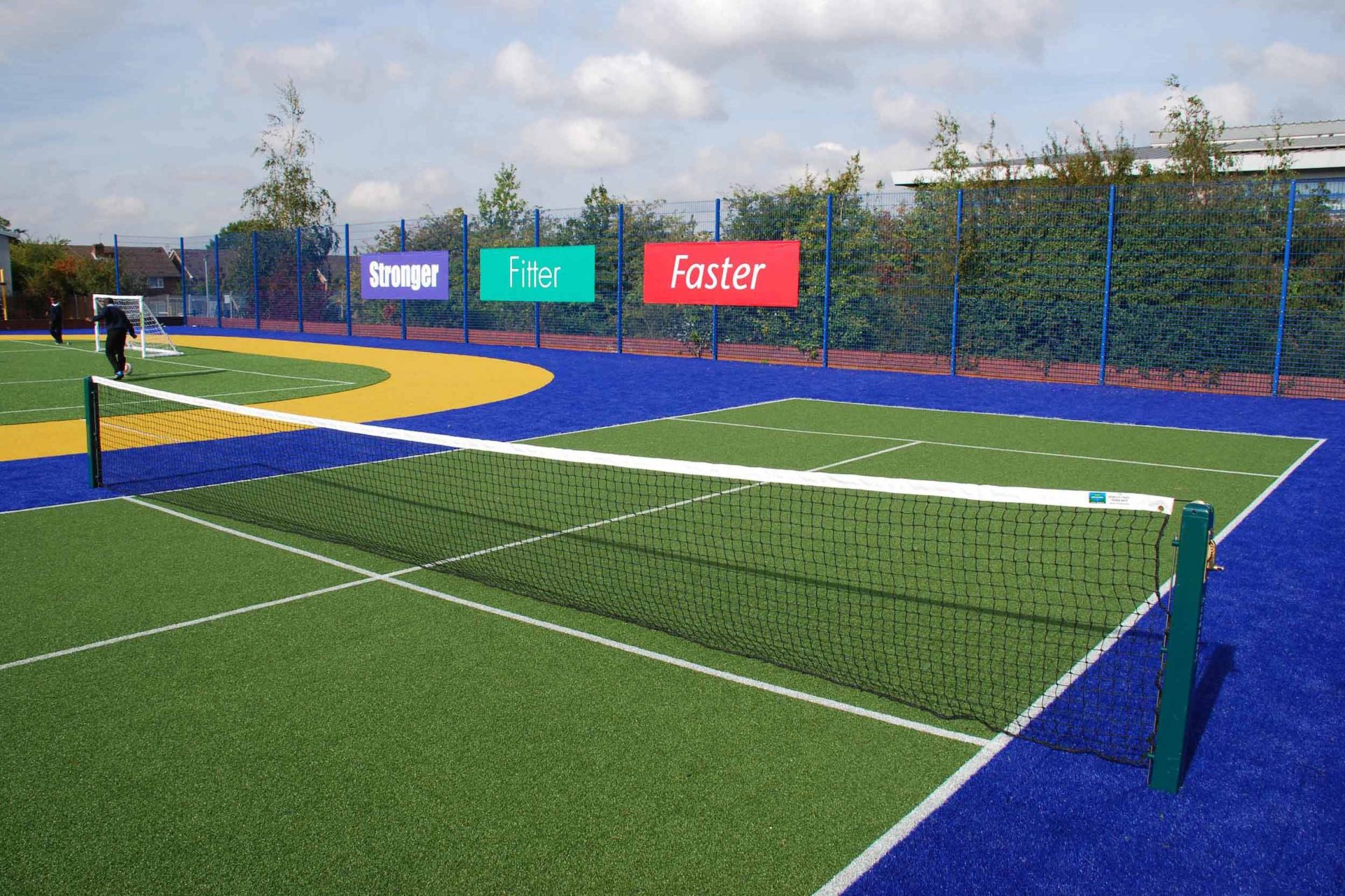 School Play Zone Design, Football Pitch Basketball Court Builders